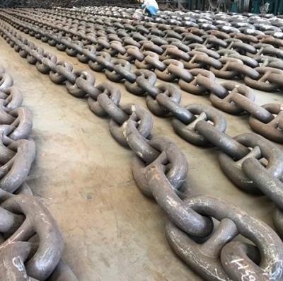 China Singapore marine anchor chain stockist anchor chain supplier with LR NK KR ABS BV CCS certificae for sale