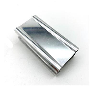 China 6063 T5 Bright Silver Polished Aluminum Profile Building Decoration for sale