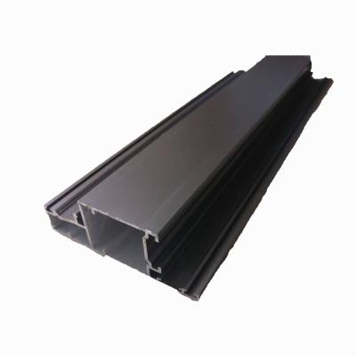 Cina Un sistema espulso di alluminio di 6063 profili per colore d'argento di Brown della porta della finestra della stoffa per tendine in vendita