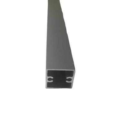 China 6063 Aluminium Sliding Door Frame Anodized Square With Screw Part for sale
