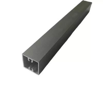 China 6063 Aluminium Sliding Door Frame Anodized Square With Screw Part for sale