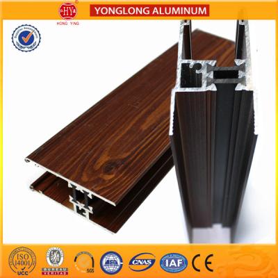 China Flexible Wood Grain Imitating Finish Aluminium Profiles Stereoscopic for sale