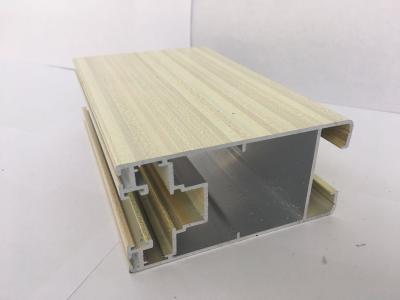 China Vacuum Treatment Wood Finish Aluminium Profiles Acid Alkali Resistance  2500T Extrusion for sale