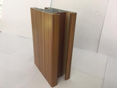 China Industrial Wood Grain Aluminium Profiles Resist Fading High Strength for sale