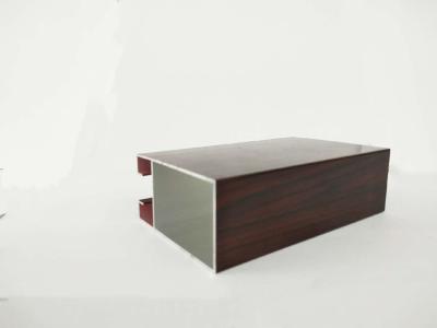 China Kundengebundene Möbel-Aluminiumprofile, hölzernes Korn beendeten T, die Aluminiumgestaltung zu kerben zu verkaufen