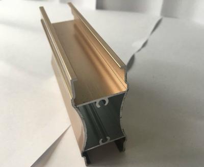 China Anti - scratch Rose Gold Polished Aluminium Profile For Door And Window for sale