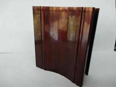 China Wood Grain Imitating Finish Aluminum Extrusion Window Frame Aced And Alkali Resistant for sale