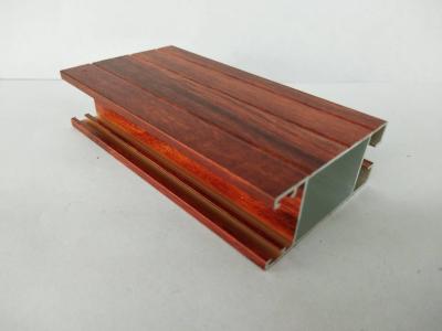 China Smooth Surface Wood Finish Aluminium Profiles Aesthetic Coordination for sale
