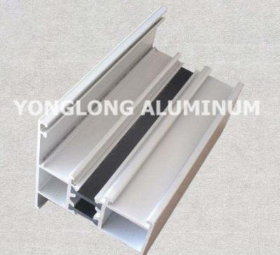 China Spray Powder Coated Aluminum Curtain Wall Profile Length Customized for sale