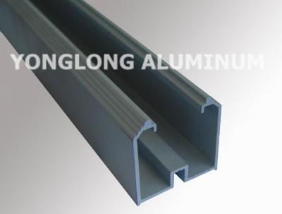 China 6 M Anodized Aluminum Curtain Wall Profile , Rectangle Aluminum Sliding Door Profile for sale