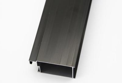 China H Shape Anodized Bronze Black Sliding Window Aluminium Profile Customized for sale