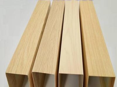 China Standard 6063 T5 Different Kinds Of Grain Wood Aluminum Profile For Door And Window for sale