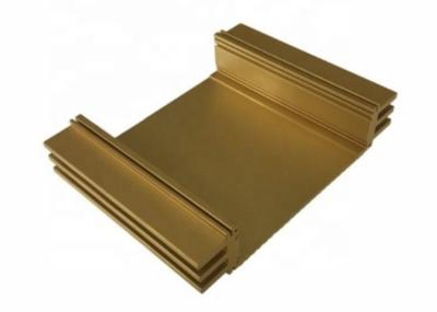 China Yellow Anodized Aluminum Profiles Extruding Work , Custom Extruded Aluminum Profile for sale