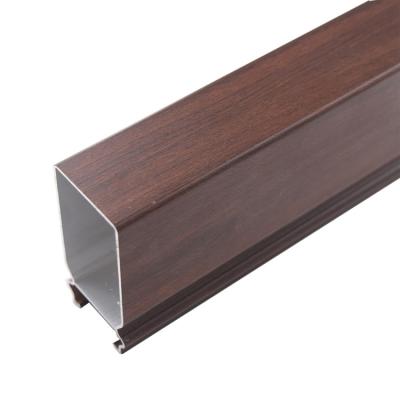 China Houten de Uitdrijvingsprofiel van het Korrelaluminium, de Verwerkingssectie van Auminum CNC voor GlasGordijngevel Te koop
