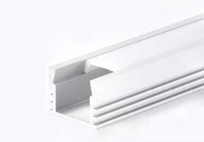 China Extruded Aluminum Led Profile For Led Strips Light / Aluminum Tile Trim Profile for sale