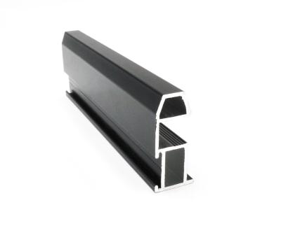 Cina il profilo di alluminio espulso anodizzato nero di 6m che fa scorrere le porte del guardaroba incornicia con stile della linea sottile in vendita