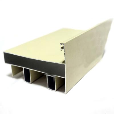China 6063 T5 0.8mm Beige Poeder Met een laag bedekte Aluminiumuitdrijvingen Te koop