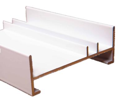 China Customized 7.2m White Powder Coated Aluminium Extrusions for sale