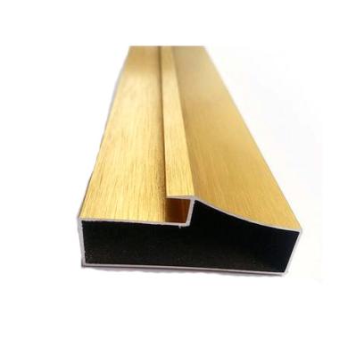 China Brush Polished Aluminium Profiles For Decoration 6063 T5 Golden / Silver / Bronze for sale