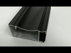 6063 Aluminium Extrusion Machined Black Pearl High Glossy Electro Aluminum Profiles for Glass Door