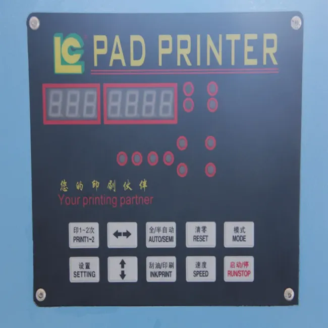4 Color conveyor sealed cup pad printer LC-SPM4-150/16T