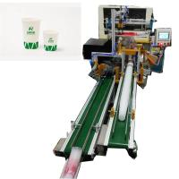 China Automatic Plastic Cup Printer With Led UV Curing Dryer for sale