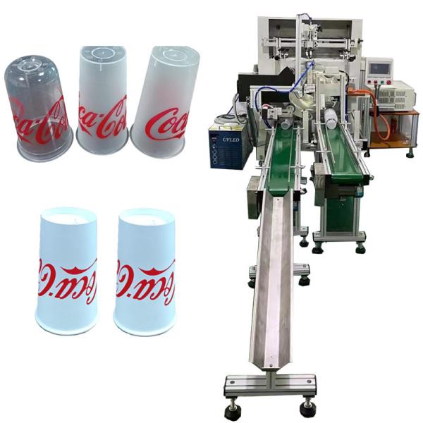 Quality Automatic Plastic Cup Printer With Led UV Curing Dryer for sale