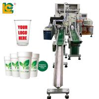 China Automatic Plastic Cup Printer With Led UV Curing Dryer for sale