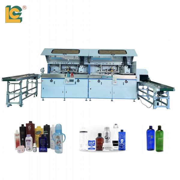 Quality Plastic bottle Automatic two colour cylinder UV Screen Printer for sale