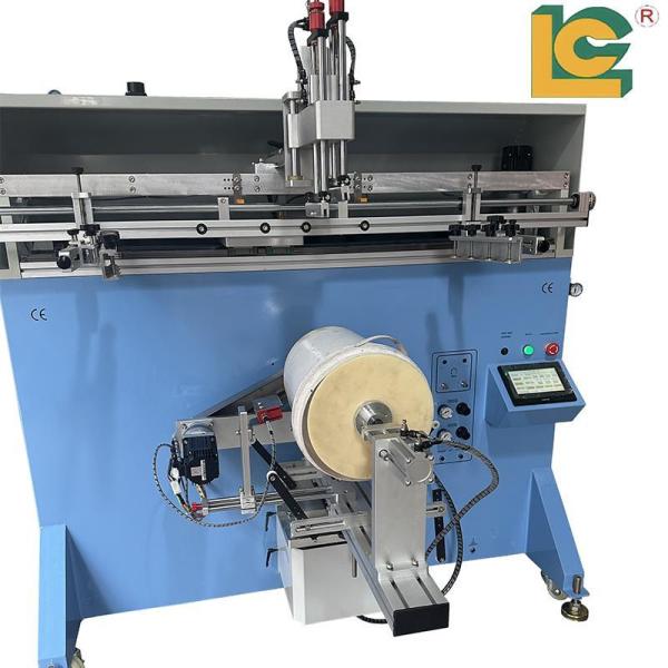 Quality Cylinder Large size Screen Printer With Color Sensor For Big Bucket for sale