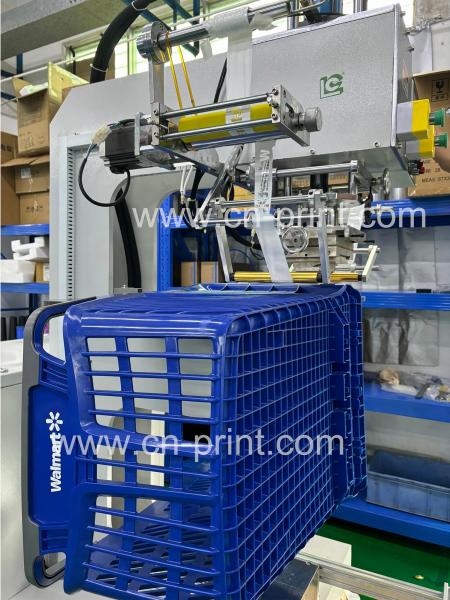 Quality larger size plastic container Custom PLC control hot foil stamping machine for sale