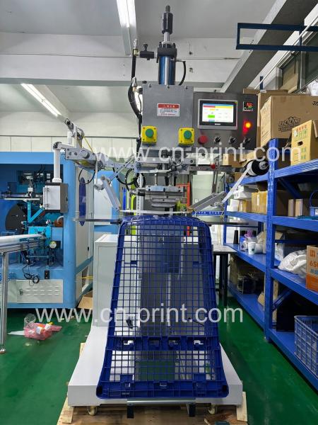 Quality larger size plastic container Custom PLC control hot foil stamping machine for sale