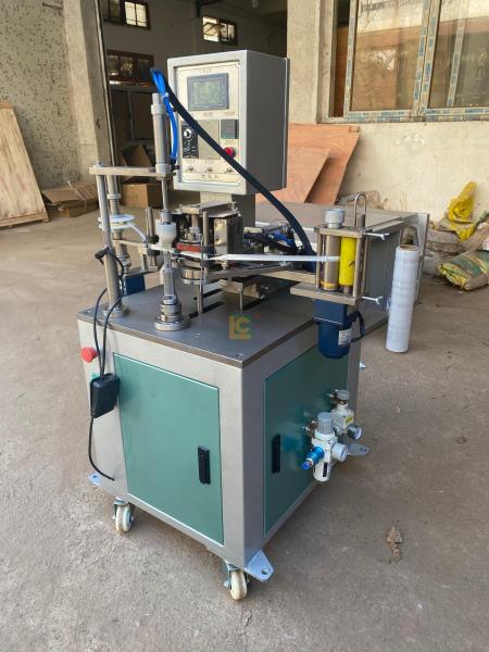 Quality Irregularly shaped bottle cap container edge profiling hot stamping machine for sale