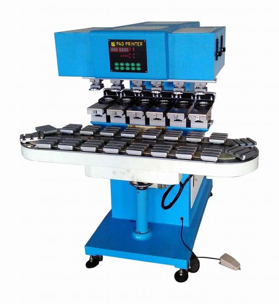 Quality Six Colour Closed ink Cup Pad Printer for sale