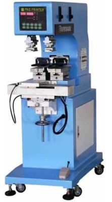China 2- Color Sealed ink Cup Tampogrifa Printer safety helmet pad printing machine for sale