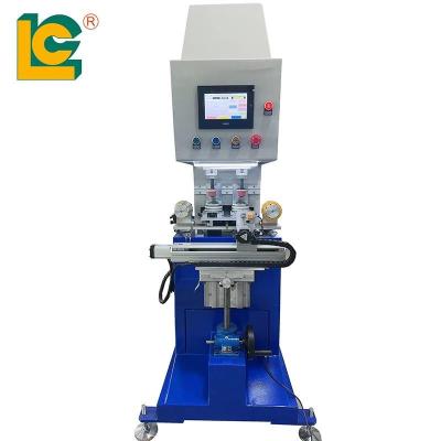 China Full Servo Motor 2- Color Sealed Cup Pad Printing Machine with Rotary Fixture for sale