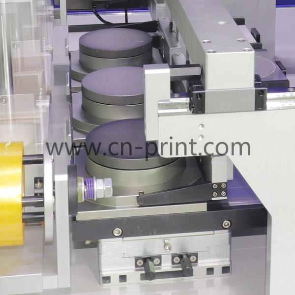 Quality Ironing four color servo rotary shuttle pad printing machine for sale