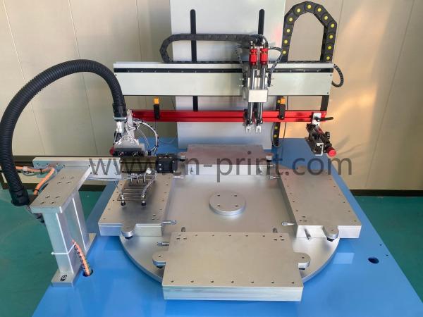 Quality Rotating Working Table Screen Printer & Sevro Mechanical Arm for sale