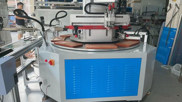 Quality Two-color turntable flat screen printing machine for sale