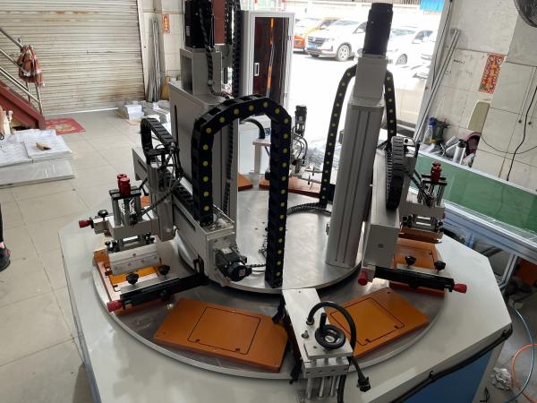 Quality Two-color turntable flat screen printing machine for sale