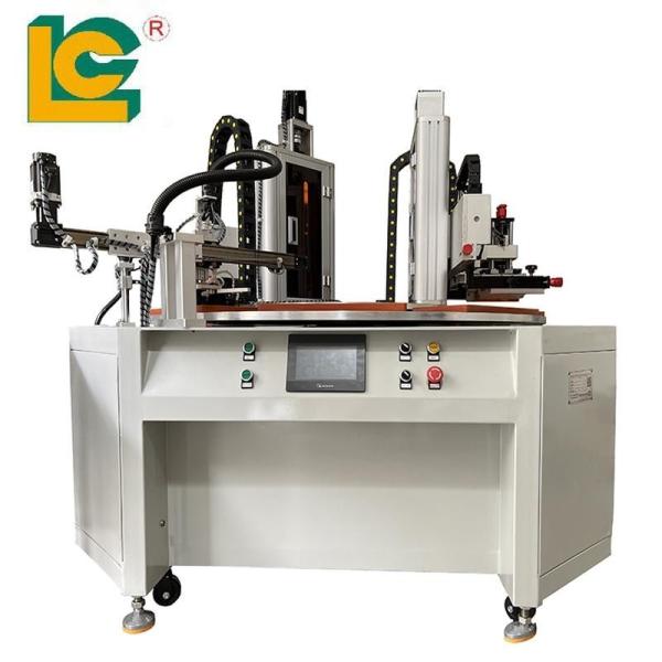 Quality Two-color turntable flat screen printing machine for sale