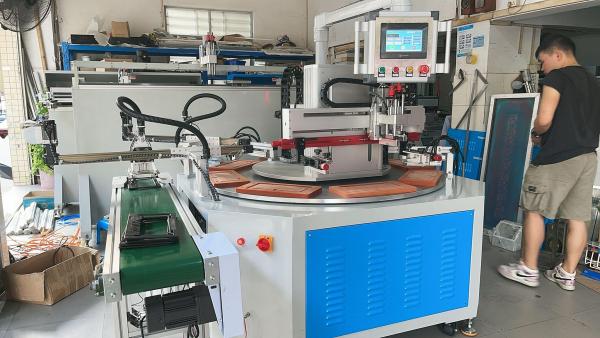 Quality Two-color turntable flat screen printing machine for sale