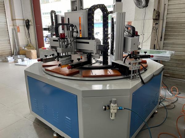 Quality Two-color turntable flat screen printing machine for sale
