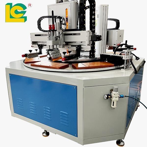 Quality Two-color turntable flat screen printing machine for sale