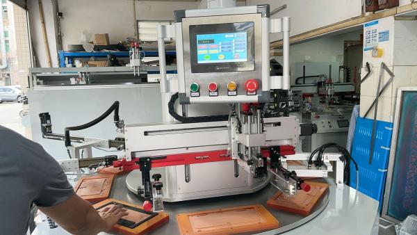 Quality Two-color turntable flat screen printing machine for sale