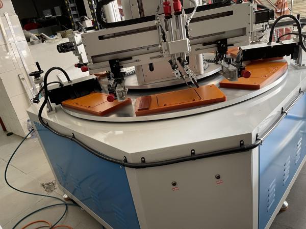 Quality Two-color turntable flat screen printing machine for sale
