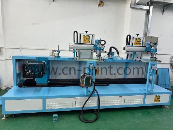 Quality Servo rotary two colors plastic crate box screen printing machine with LED UV for sale