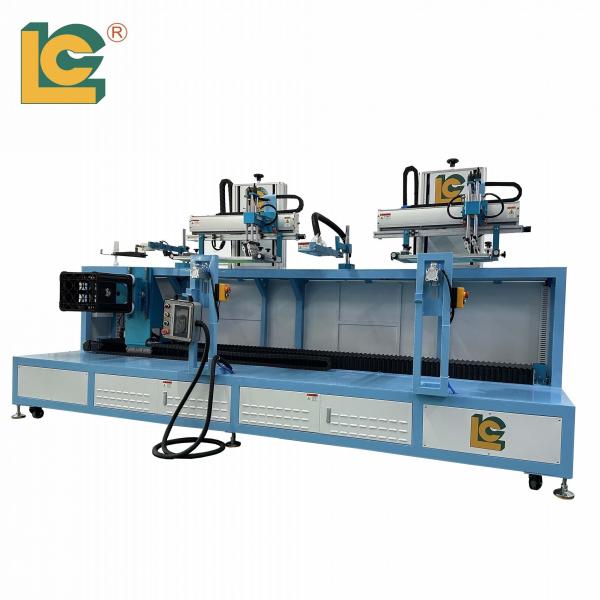 Quality Servo rotary two colors plastic crate box screen printing machine with LED UV for sale