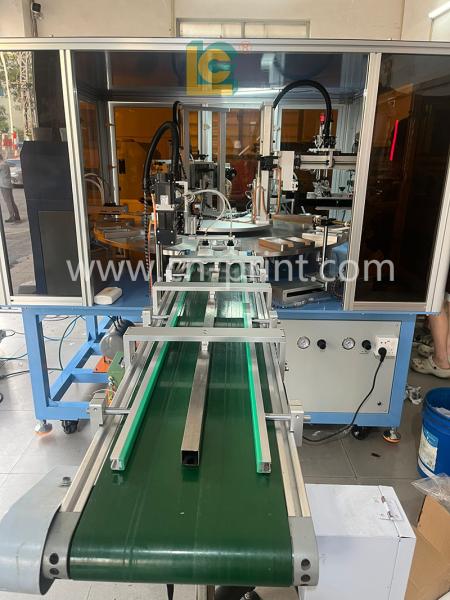 Quality LC High-Speed 2-Color 12-Station Automatic Flatbed Screen Printing Machine 24 for sale