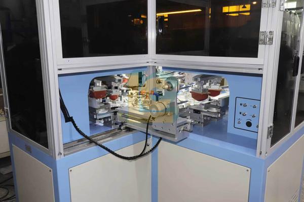 Quality LC Automatic 6 Color PLC Control Rotary Tampo Pad Printer Machine with Servo for sale